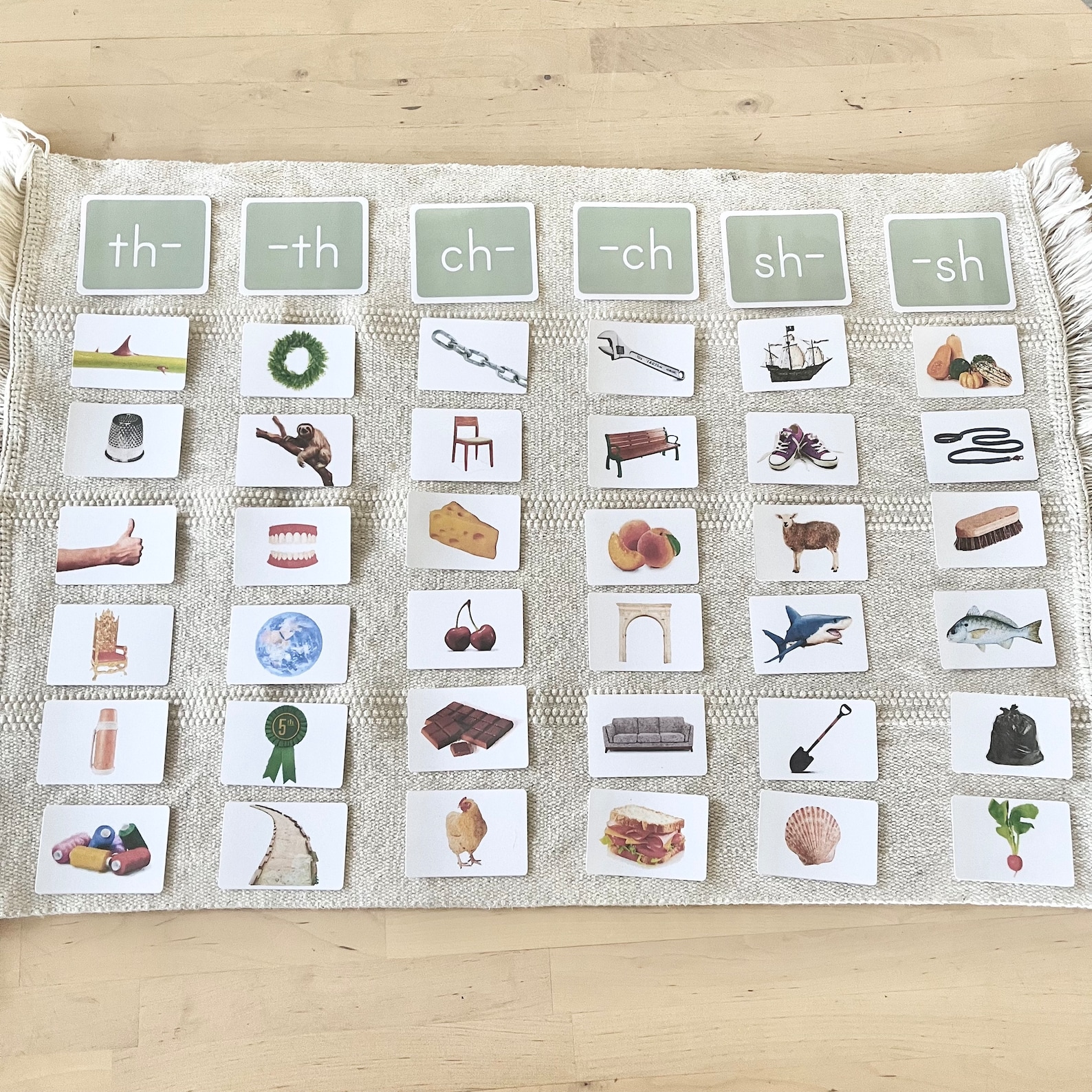 CH SH TH Digraph Sorting Set - Etsy