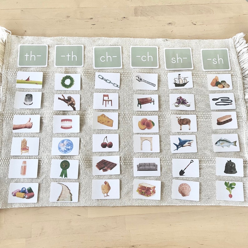 CH SH TH Digraph Sorting Set - Etsy