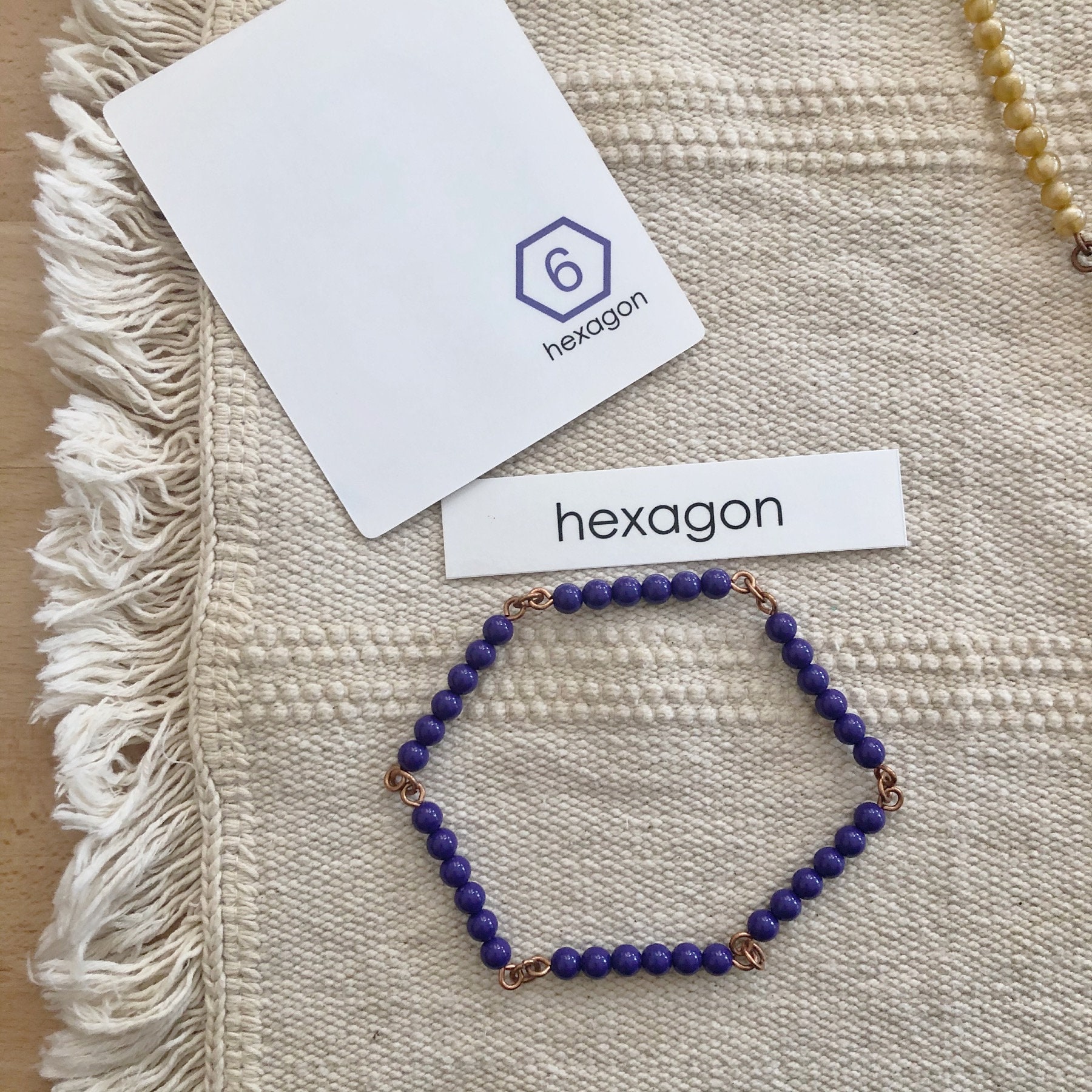 Montessori Beads Polygon Cards - Etsy