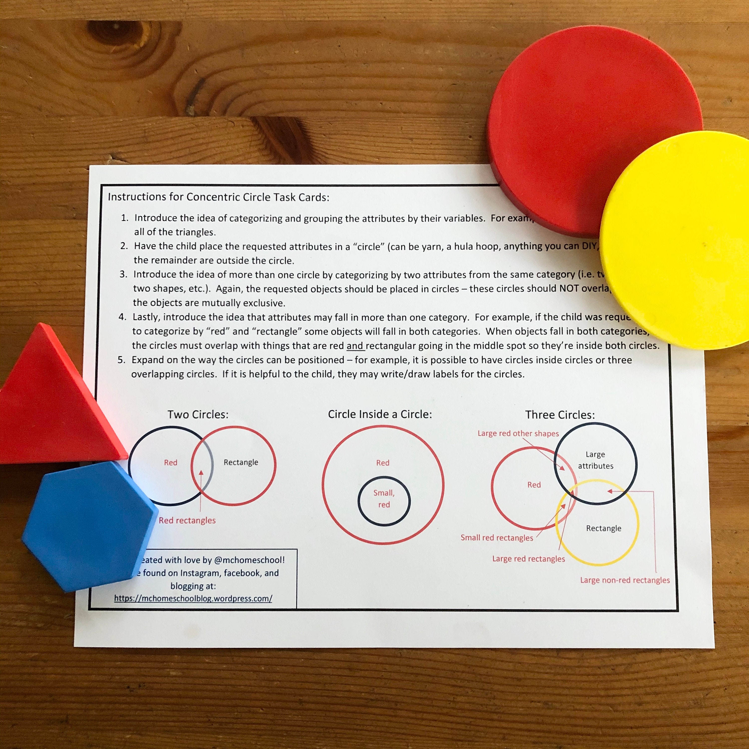 Printable Montessori Attribute Block Activity Bundle | Etsy