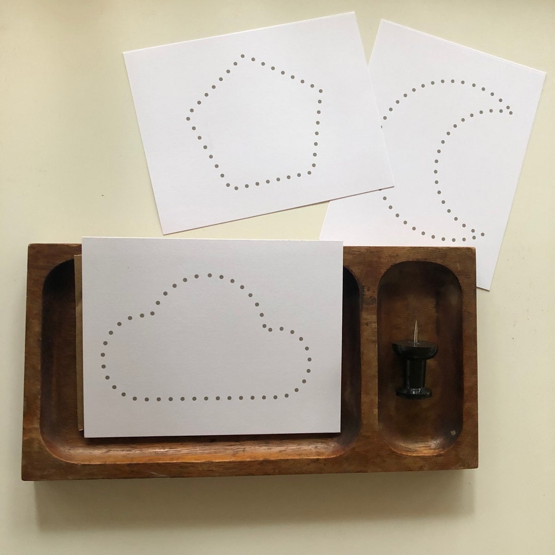 Push Pin Poke Montessori Fine Motor Skills Printable Cards - Etsy