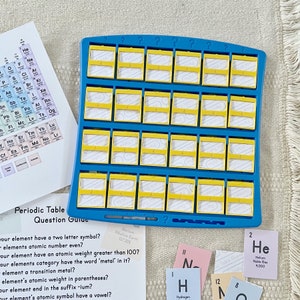 Periodic Table Printable Guessing Game Insert Cards - Etsy