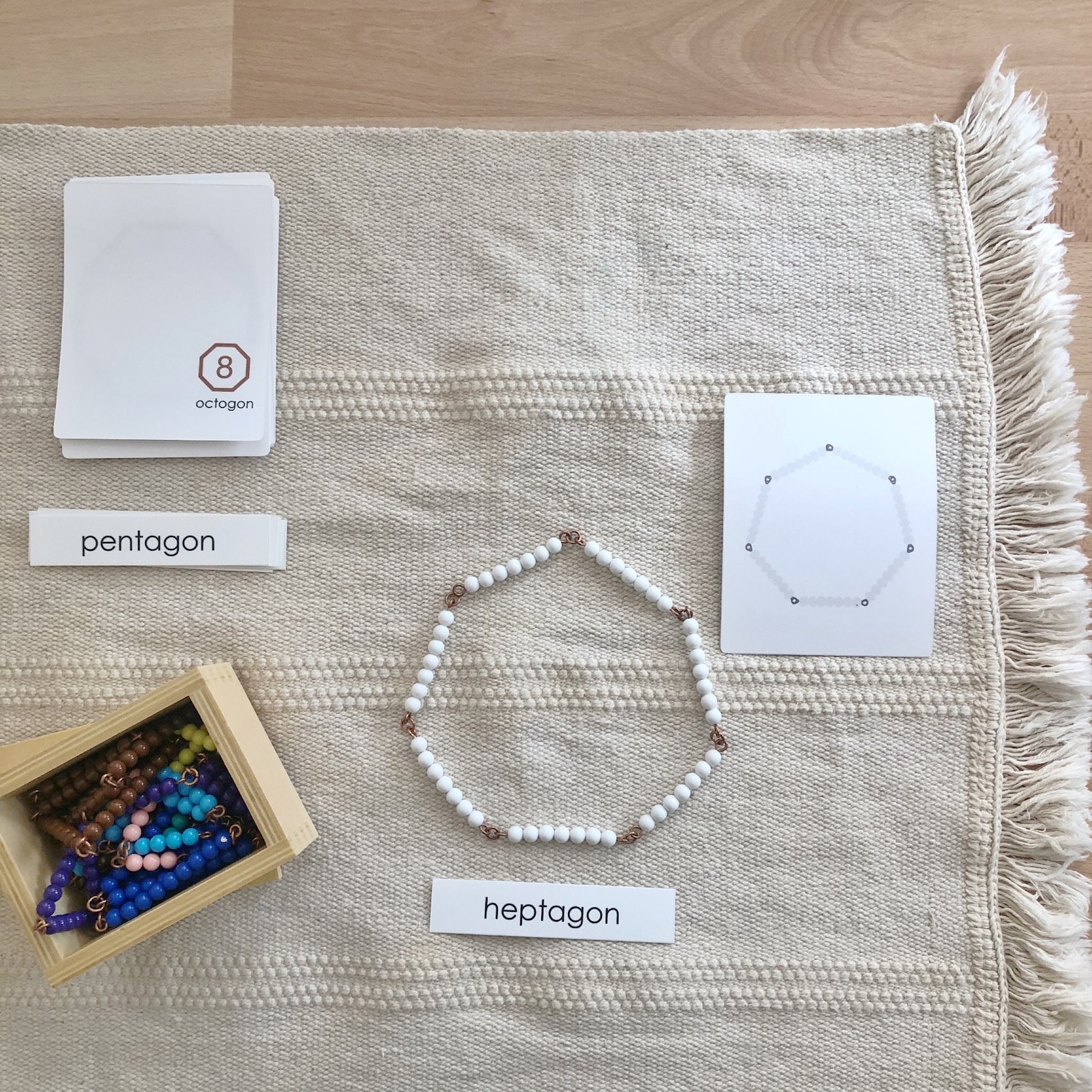 Montessori Beads Polygon Cards - Etsy