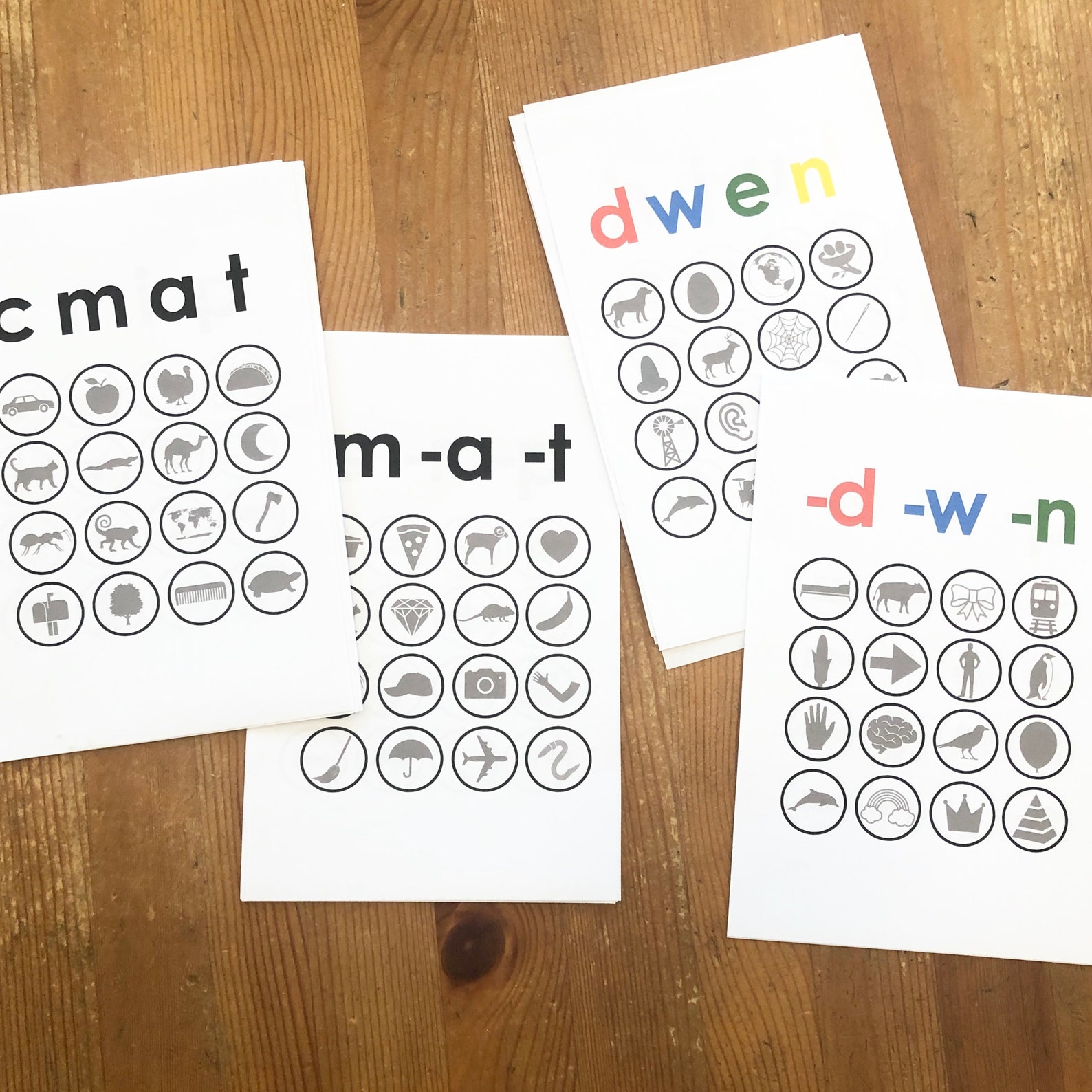 Phonics Card Set Printable - Etsy