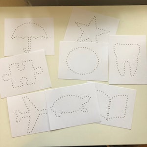 Push Pin Poke Montessori Fine Motor Skills Printable Cards - Etsy