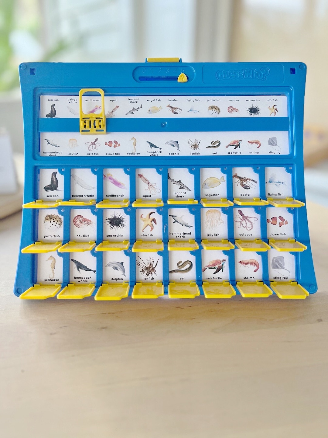 Ocean Life Guess Game Printable Insert Card - Etsy