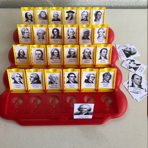 American Revolution Guess Game Insert Cards - Etsy
