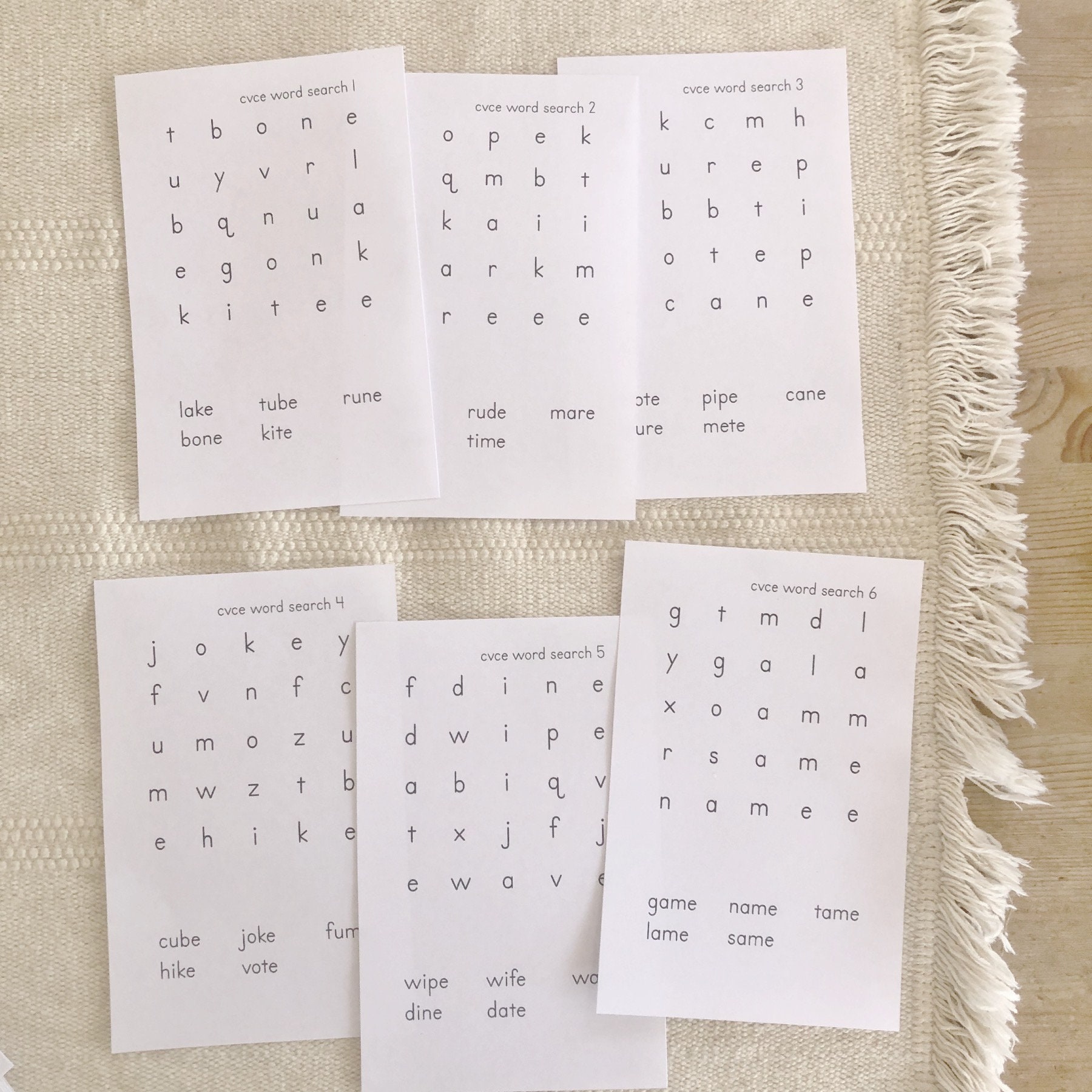 Beginning Word Search Bundle: Cvc Ccvc Cvcc Cvce - Etsy