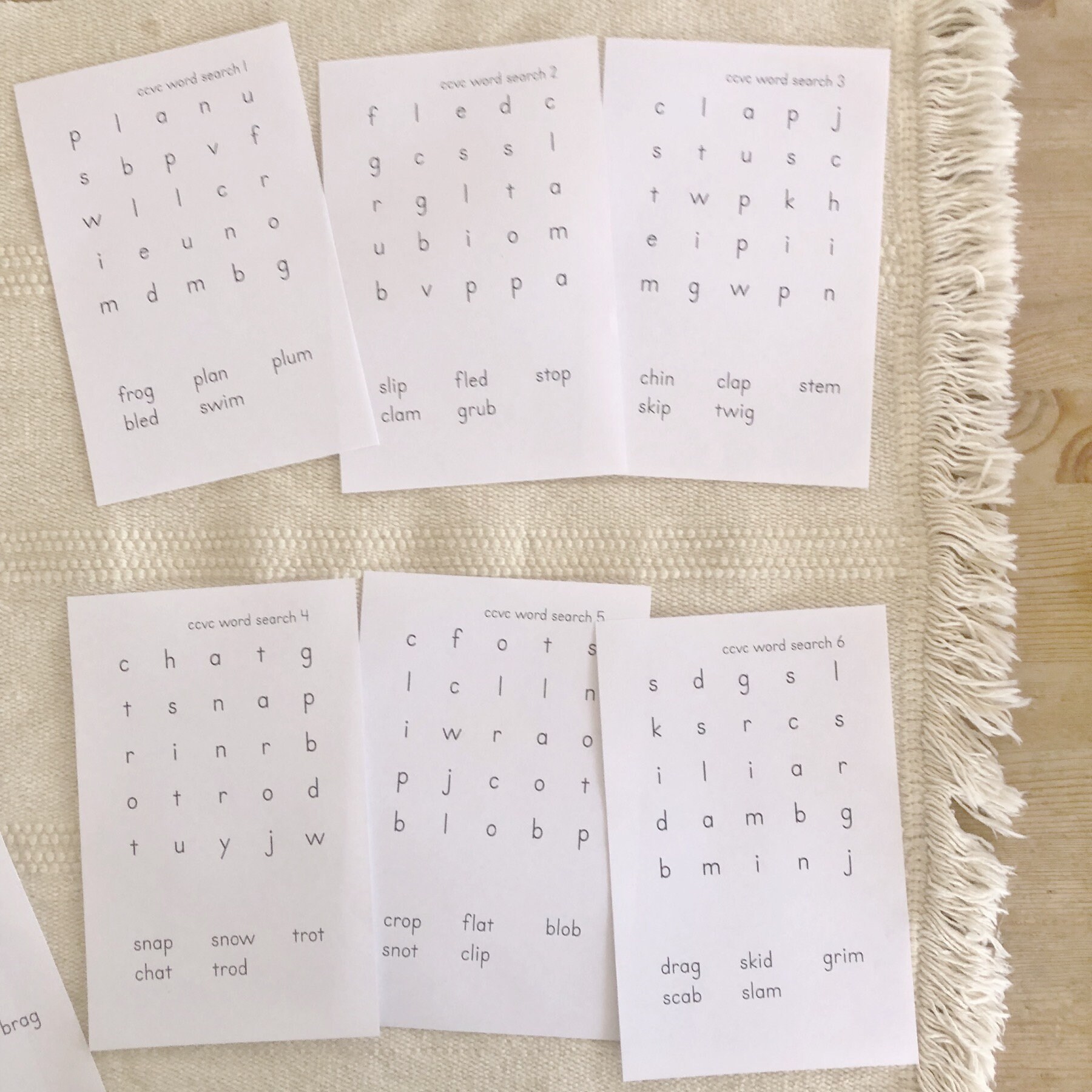 Beginning Word Search Bundle: Cvc Ccvc Cvcc Cvce - Etsy