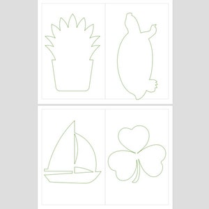 Seasonal Montessori Pin Punching Shape Set - Etsy