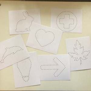 Push Pin Poke Montessori Fine Motor Skills Printable Cards - Etsy