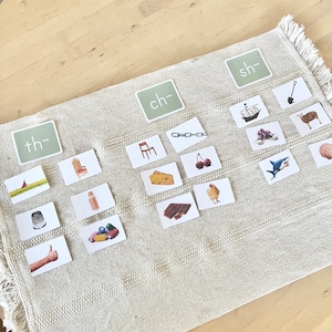 CH SH TH Digraph Sorting Set - Etsy