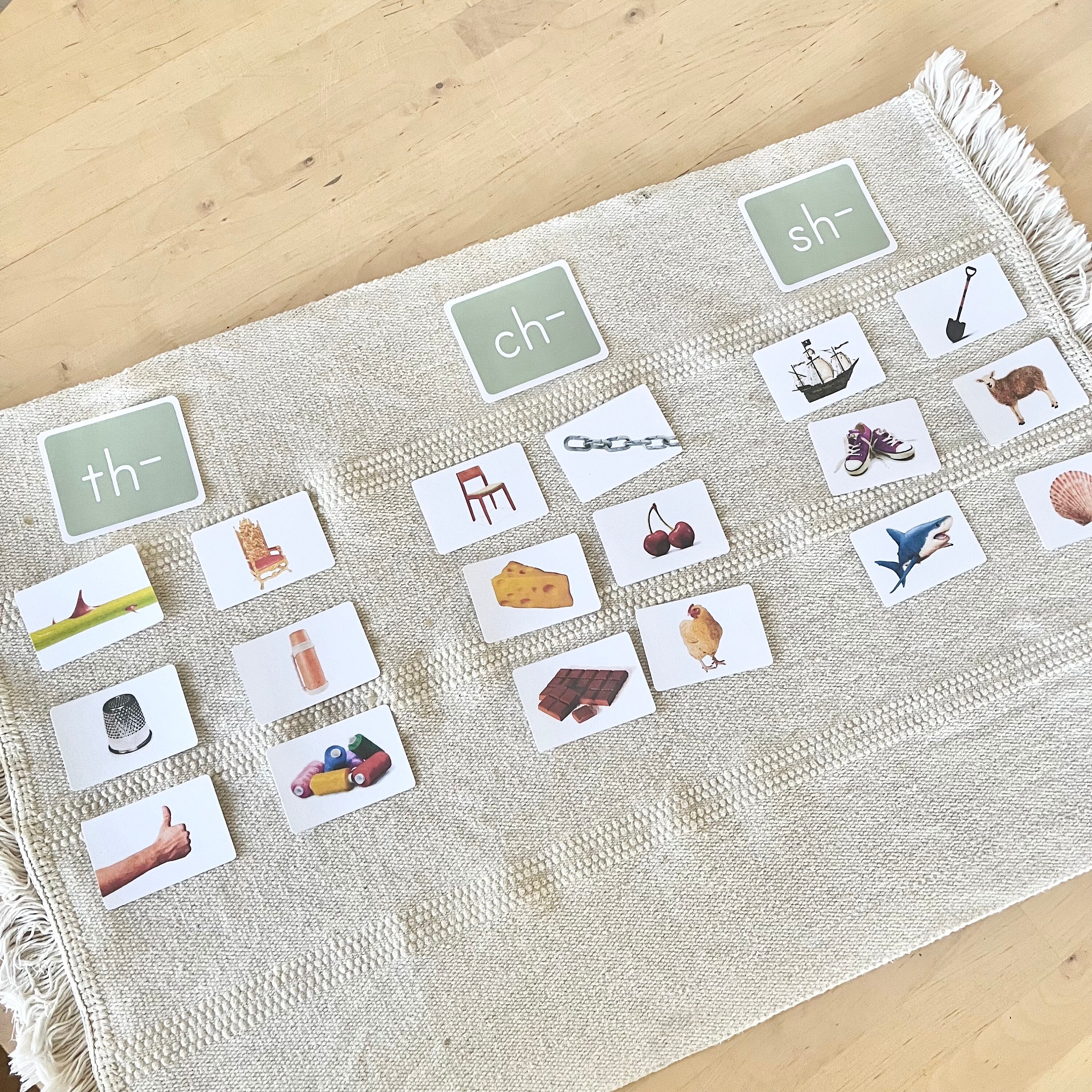 CH SH TH Digraph Sorting Set - Etsy