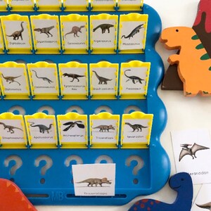 Dinosaur Printable Guessing Game Insert Card Set - Etsy