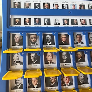American Presidents Guessing Game Printable Insert Card - Etsy