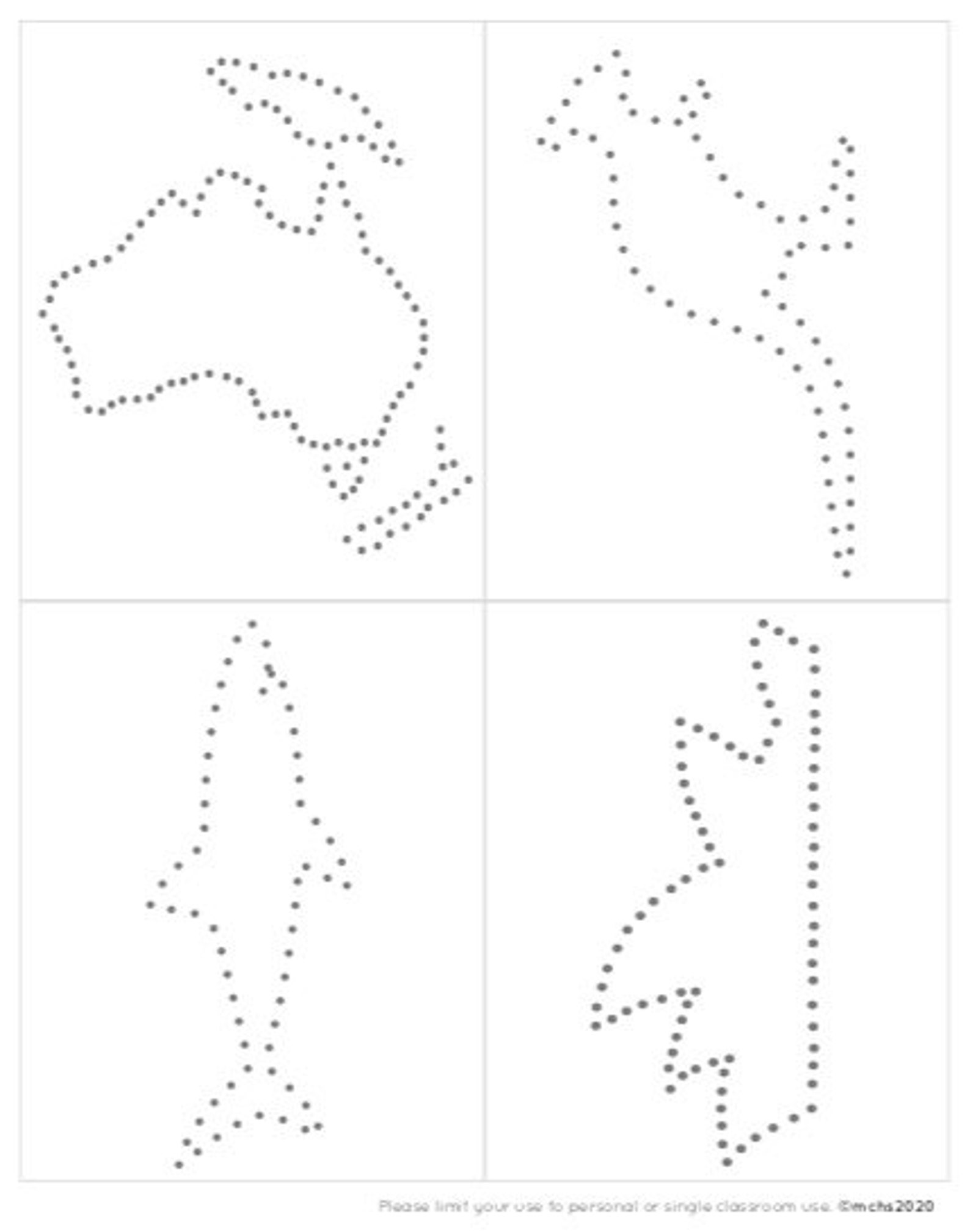 7 Continent Pin Poking Set - Etsy