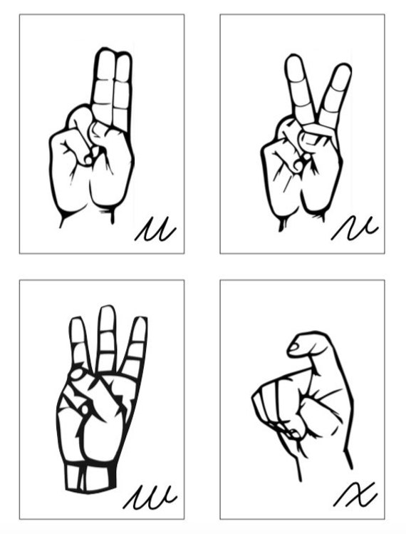 Asl Fingerspelling Alphabet Printable Sign Language Alphabet ASL