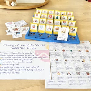 Holidays Around the World Guess Game Printable Insert Cards - Etsy