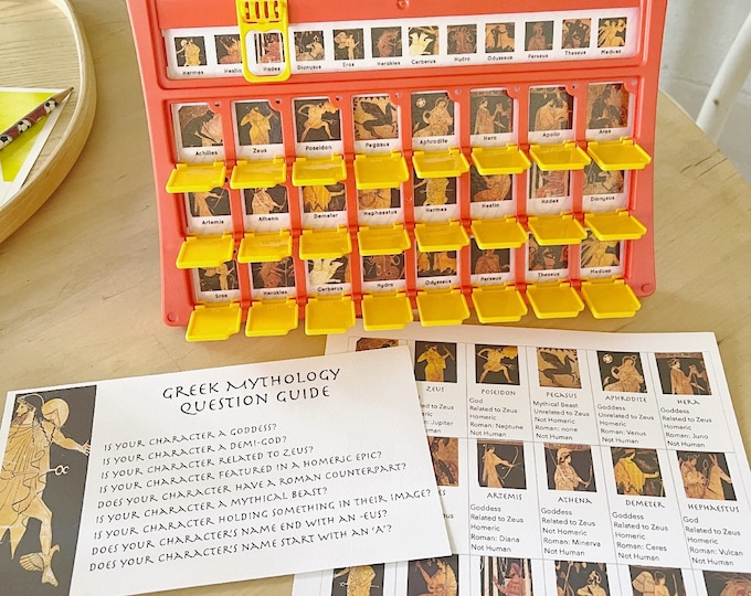 Greek Mythology Guess Who 2.0 Printable Insert Card - Etsy