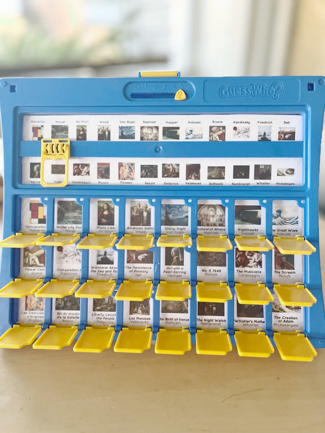 Famous Paintings Guessing Game Printable Insert Card - Etsy