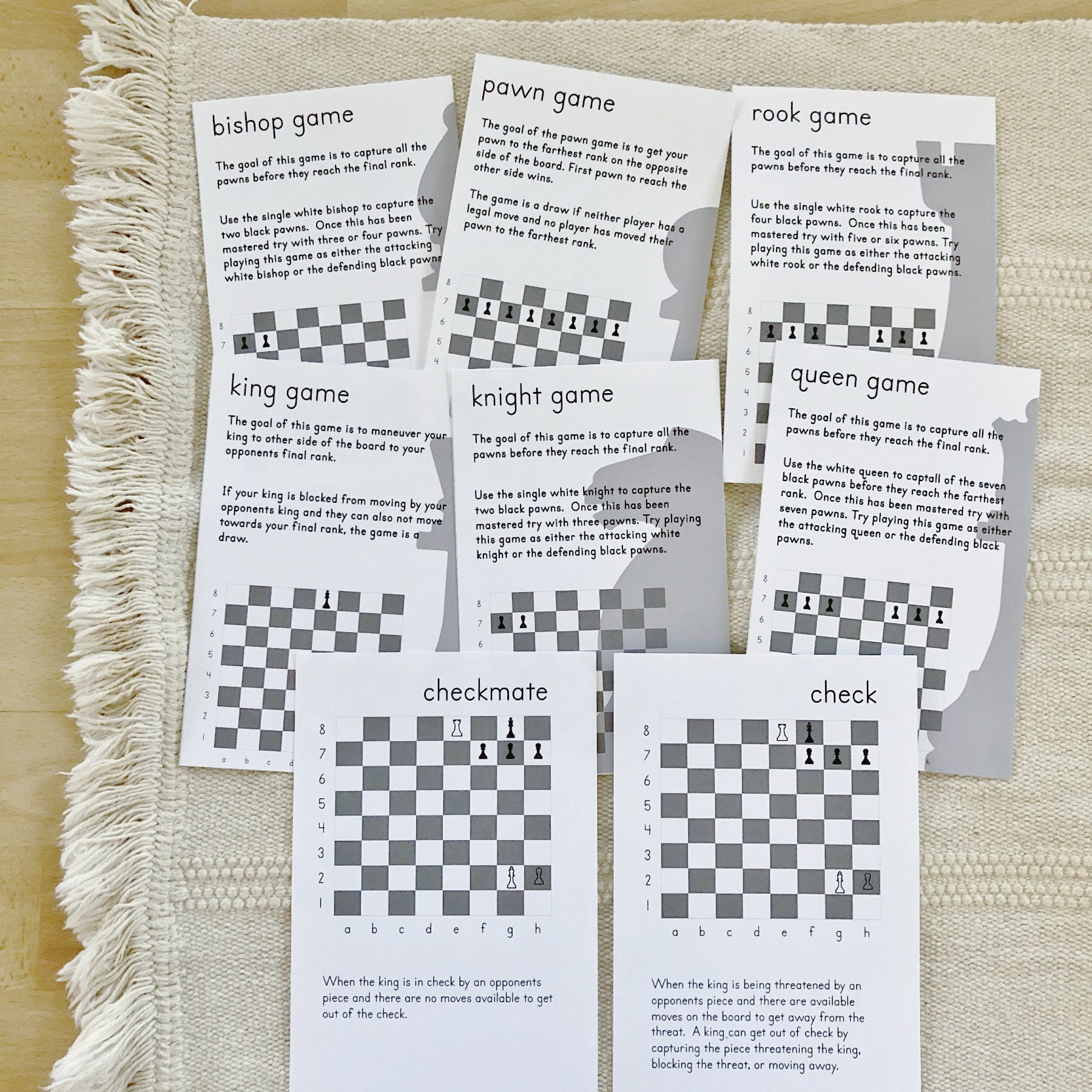 Intro to Chess Printable Bundle - Etsy