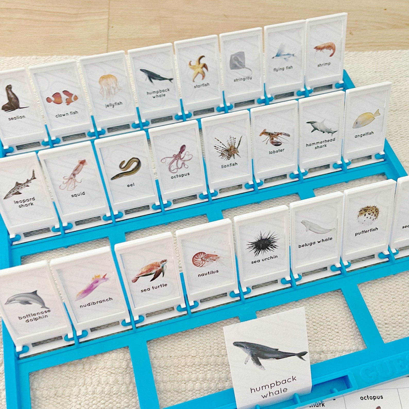 Ocean Life Printable Guess Who Insert Cards - Etsy