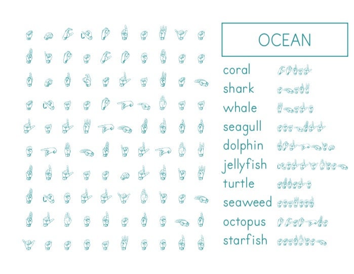 Printable ASL Fingerspell Word Search Set | Etsy