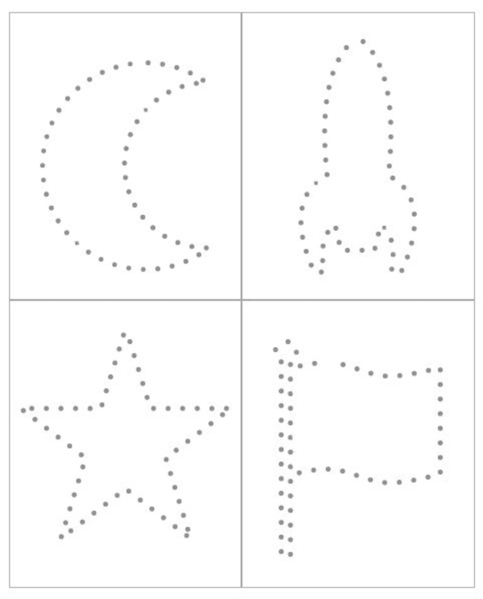 Push Pin Poke Montessori Fine Motor Skills Printable Cards - Etsy