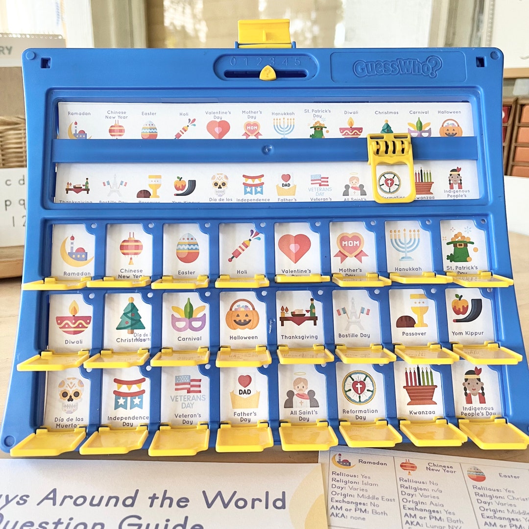 Holidays Around the World Guessing Game Printable Insert Card - Etsy