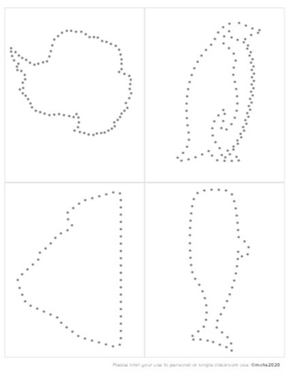 7 Continent Pin Poking Set | Etsy