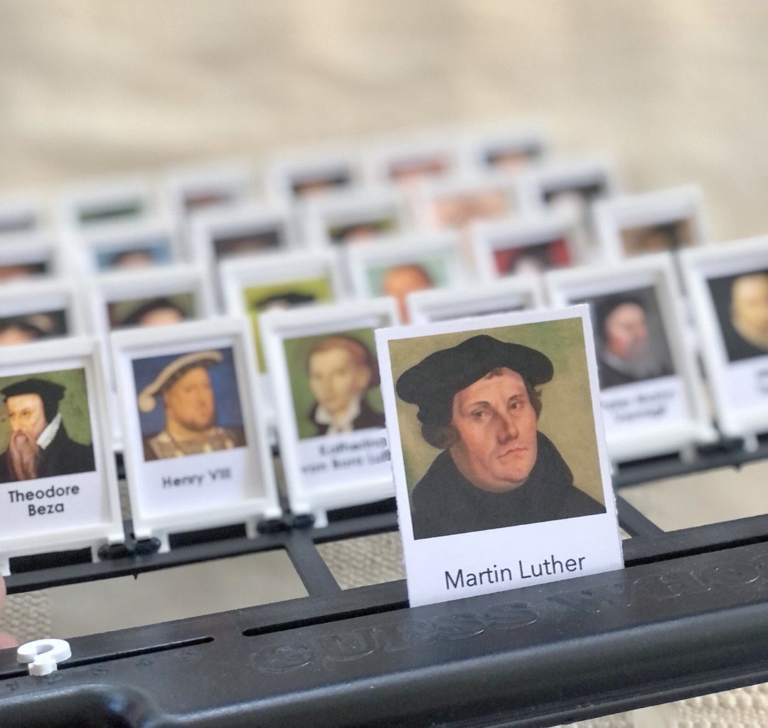 Protestant Reformation Guess Game Printable Insert Cards - Etsy