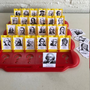 American Revolution Guess Game Insert Cards - Etsy