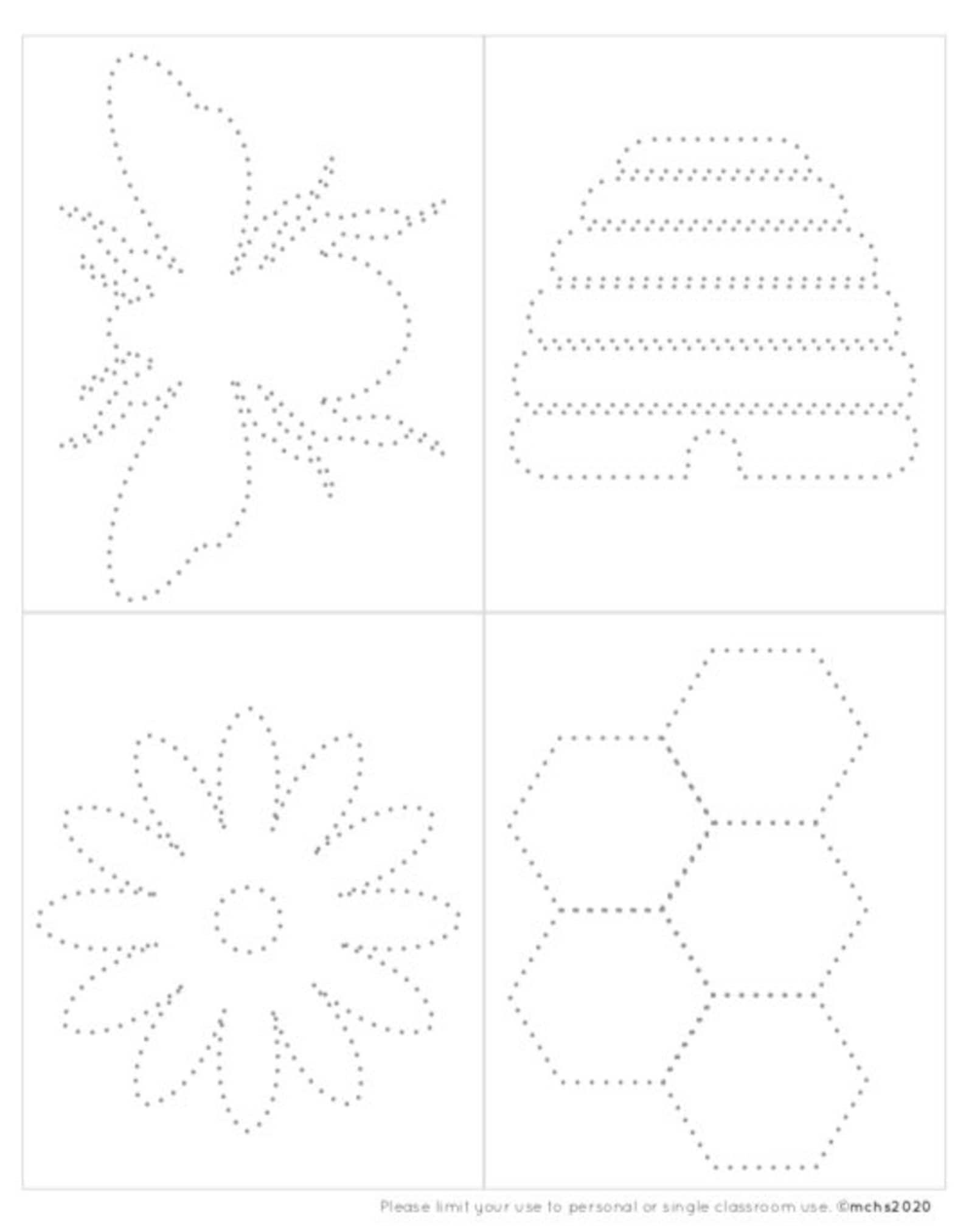 Push Pin Poke Montessori Fine Motor Skills Printable Cards - Etsy