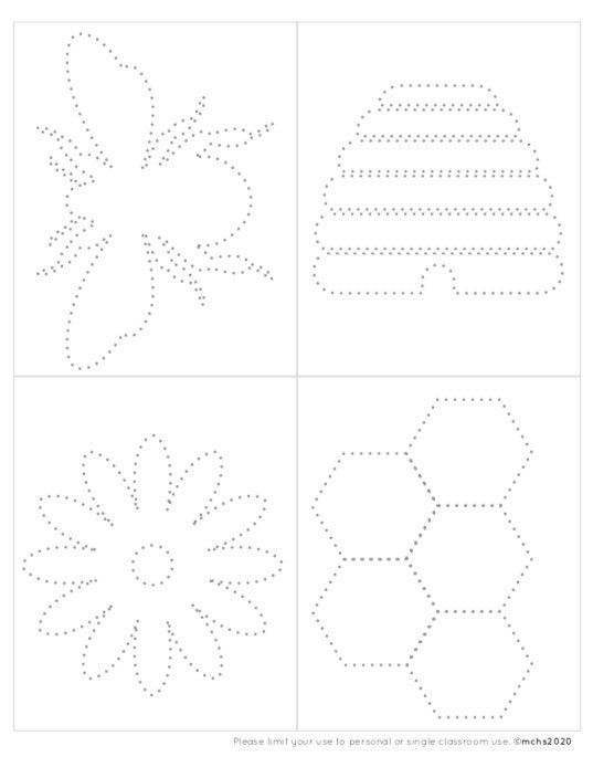 Push Pin Poke Montessori Fine Motor Skills Printable Cards - Etsy