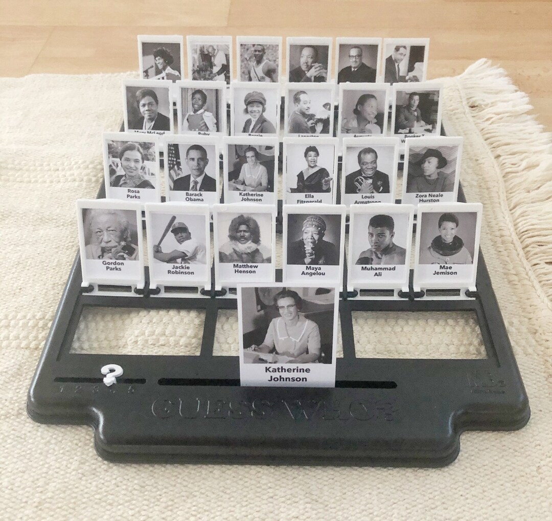 Printable Black History Guessing Game Insert Cards - Etsy