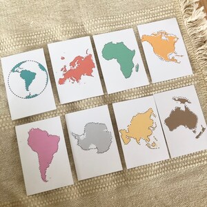 7 Continent Pin Poking Set - Etsy