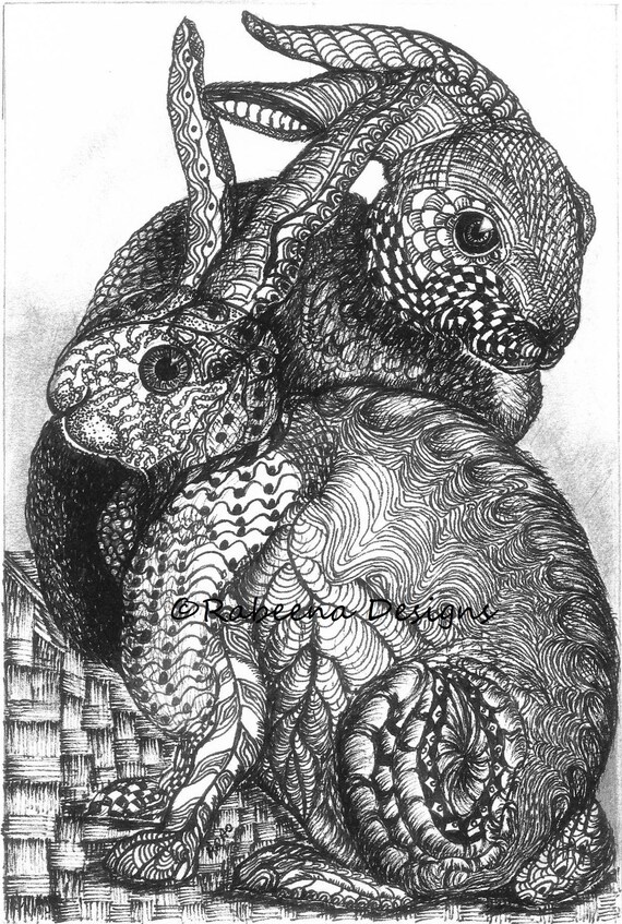 Asuaso Zentangle African Inspired Art Piece Prints Ready to | Etsy