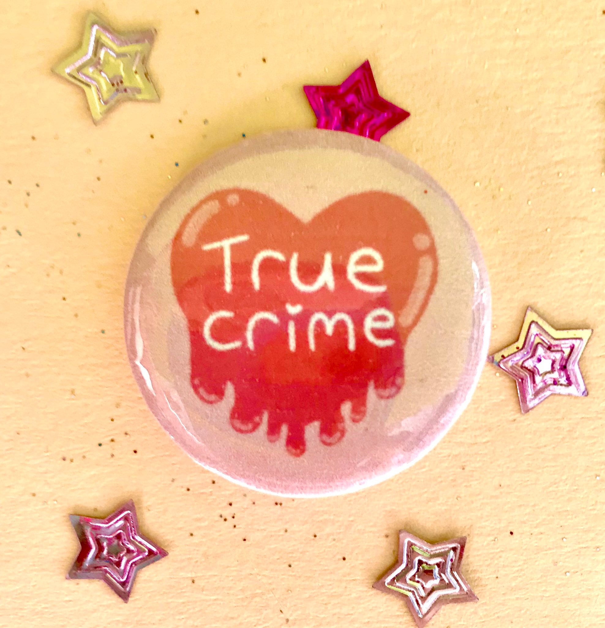 Medium True Crime Heart Badge 3x3 True Crime Badge True - Etsy UK