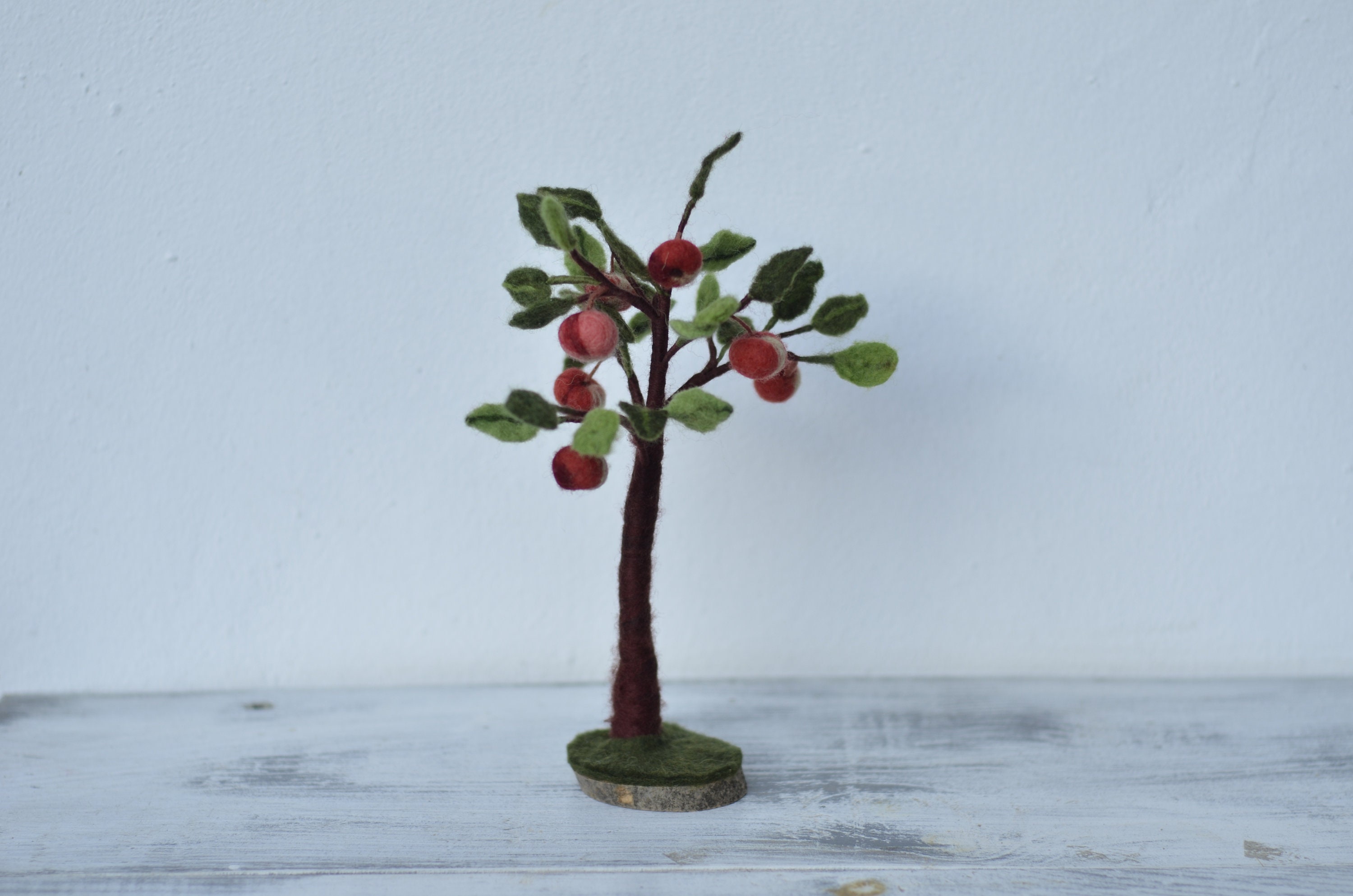 Small or Big Felt Decorative Apple Tree Art Decoration Gift - Etsy