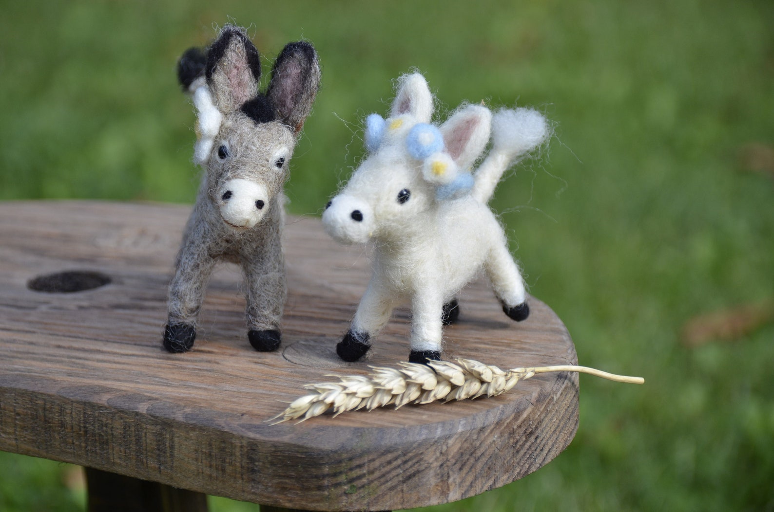 Donkey Wedding Figurine Bride and Groom OOAK Little Wedding | Etsy