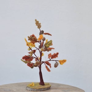 Small Handmade Felt Oak Tree for Home Fall Decor 25cm (10in) - Etsy