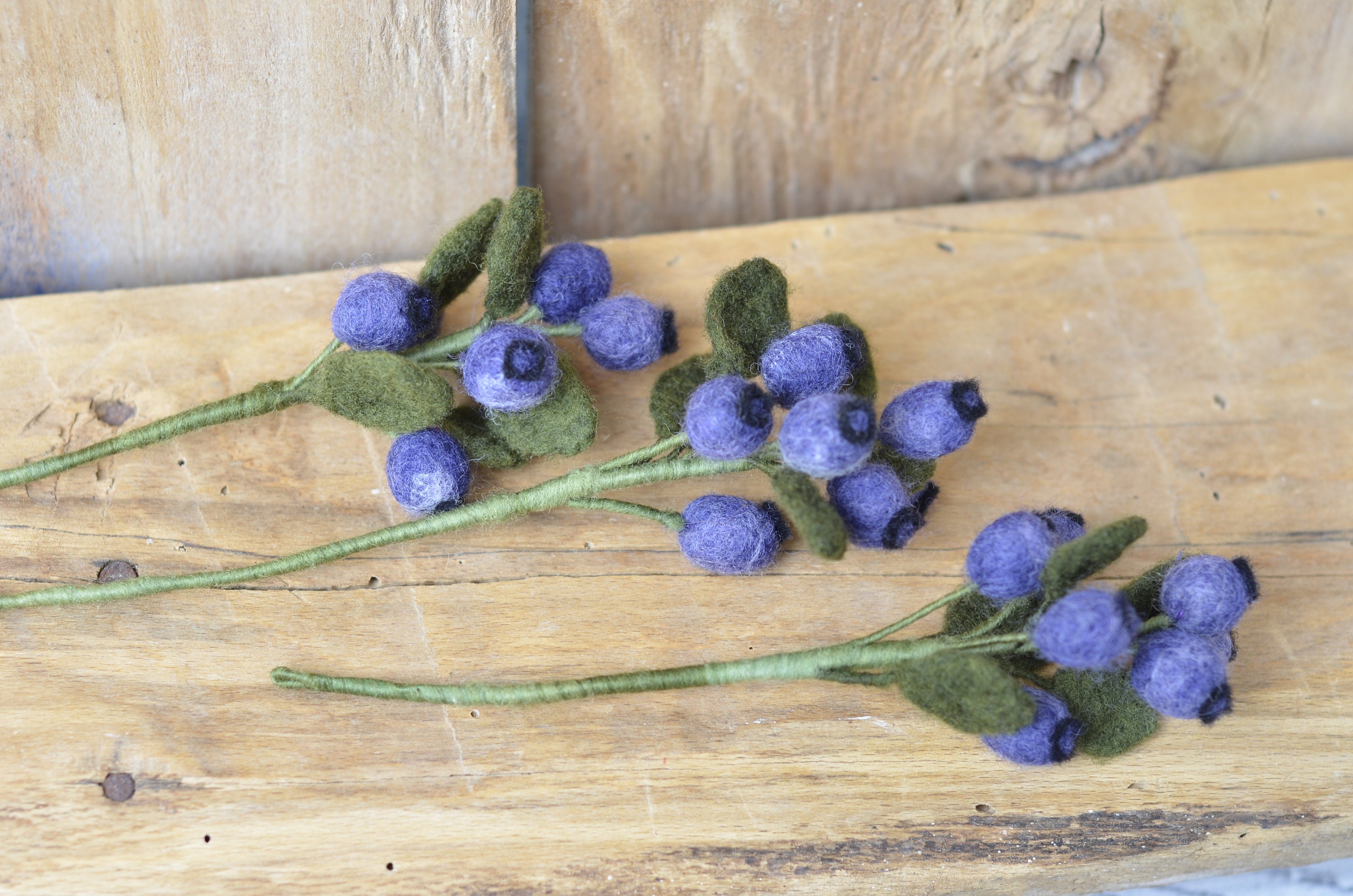 Felt Bouquet Edelweiss and Blueberries Arrangement Edelweiss - Etsy
