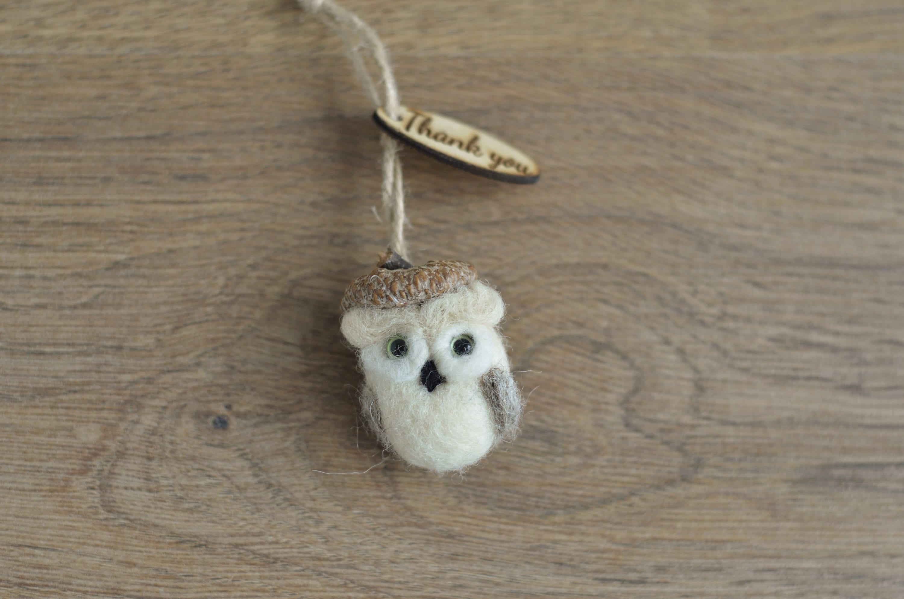 Felt Owl Ornament: Handmade Thank You Gift With Acorn Hat - Etsy