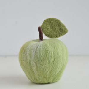 One or Set Needle Felt Apple in Different Collors With Leaf in Life ...