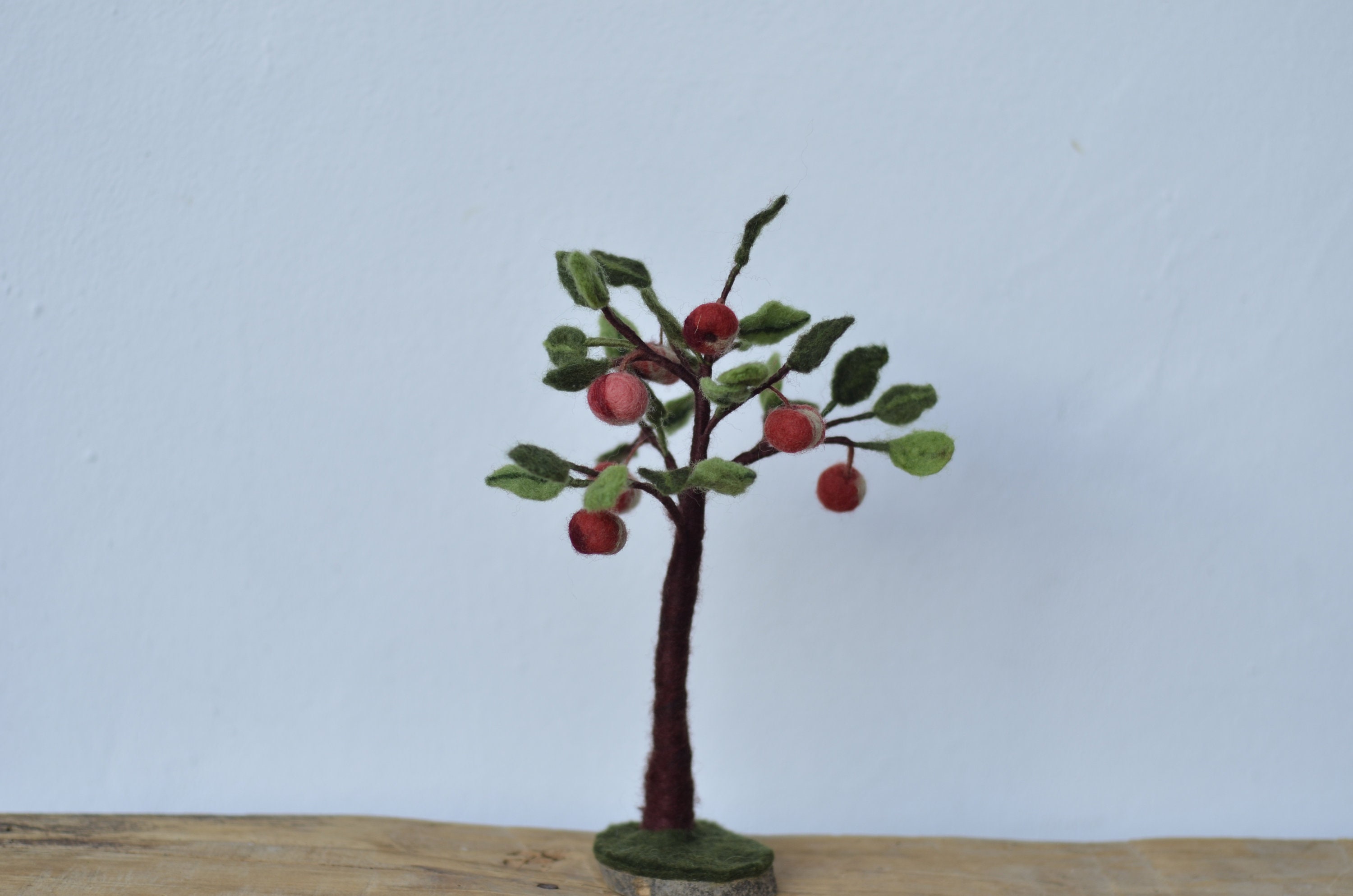 Small or Big Felt Decorative Apple Tree Art Decoration Gift - Etsy