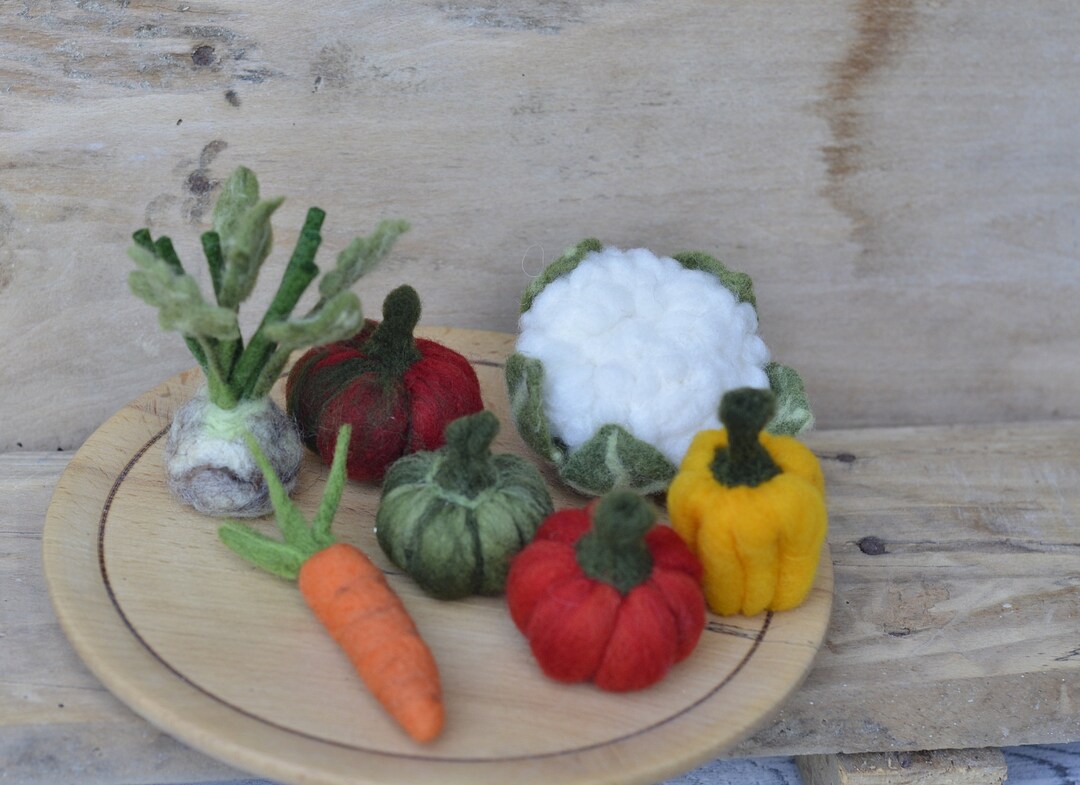 Handmade Felt Vegetable Set: Autumn Home Decor, Thanksgiving Gift - Etsy