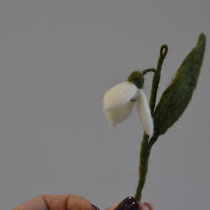 Felt Brooch Snowdrops,spring Bouquet Flower Pin , Handmade Snowdrops ...