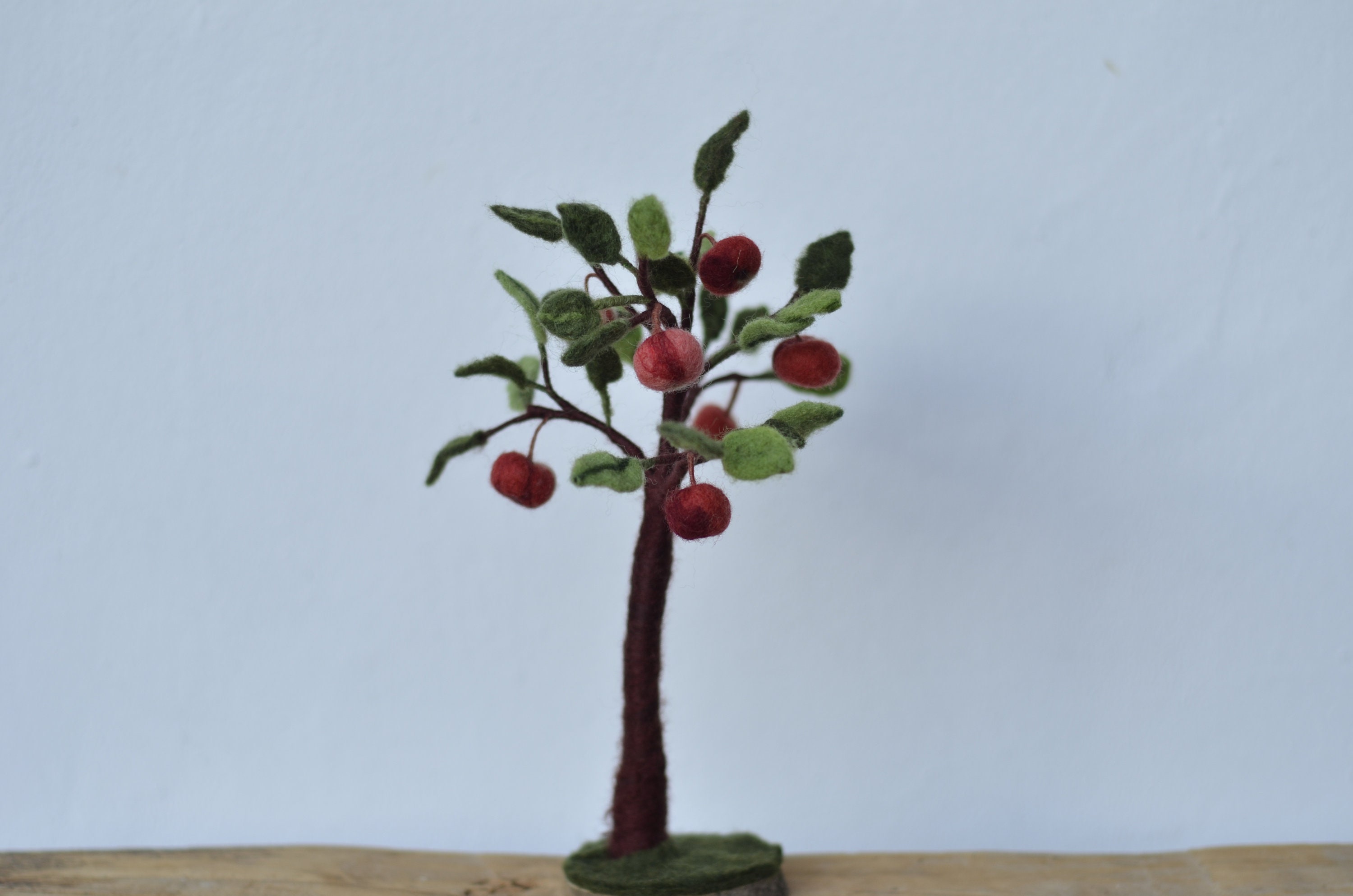 Small or Big Felt Decorative Apple Tree Art Decoration Gift - Etsy