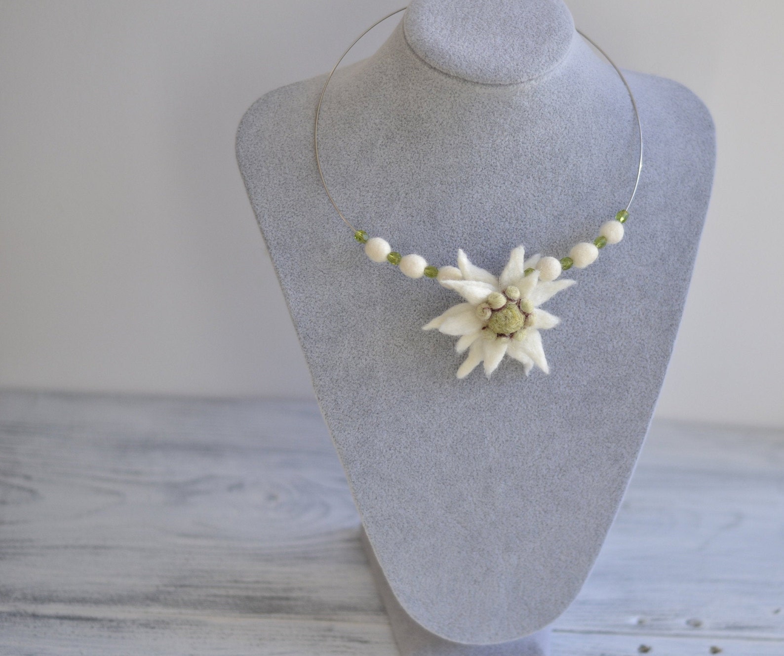 Edelweiss Necklace Winter Wedding Accessory Choker Necklace | Etsy