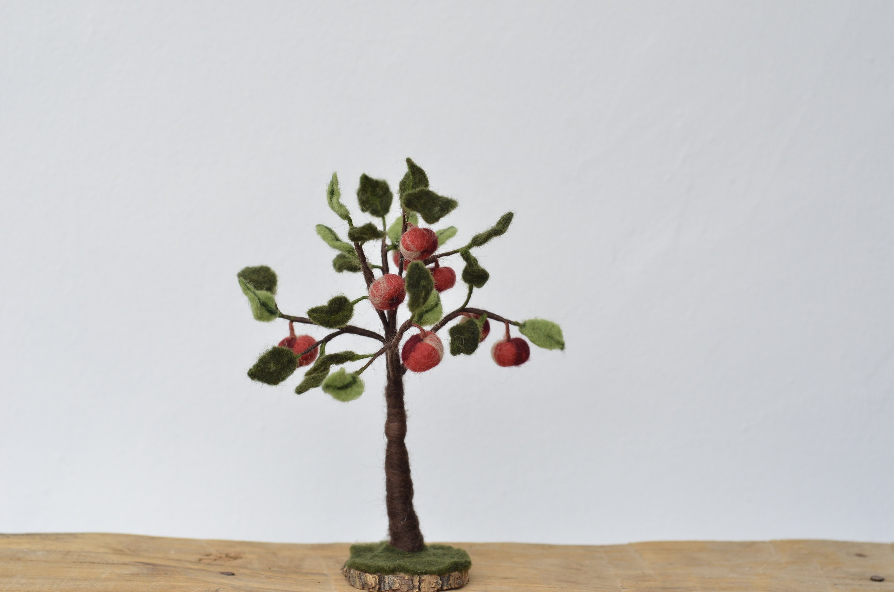 Small or Big Felt Decorative Apple Tree Art Decoration Gift - Etsy